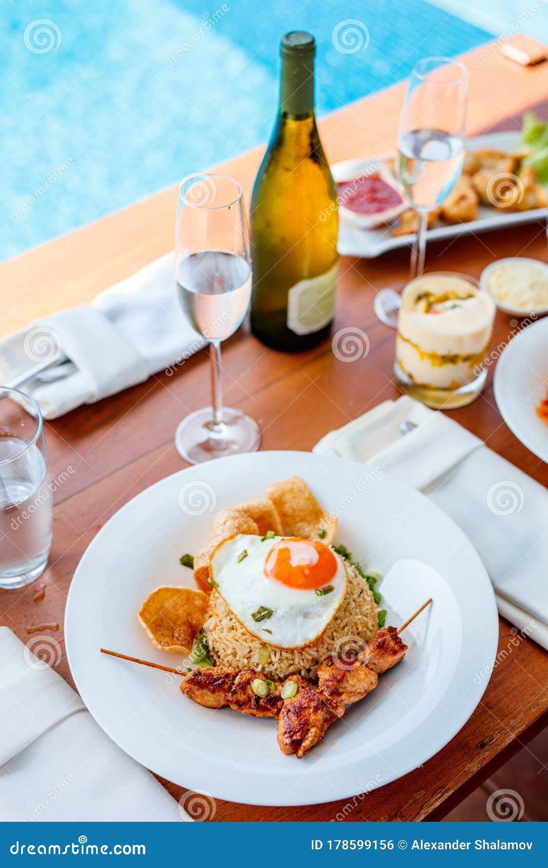 Delicious lunch stock photo. Image of dining, restaurant - 178599156