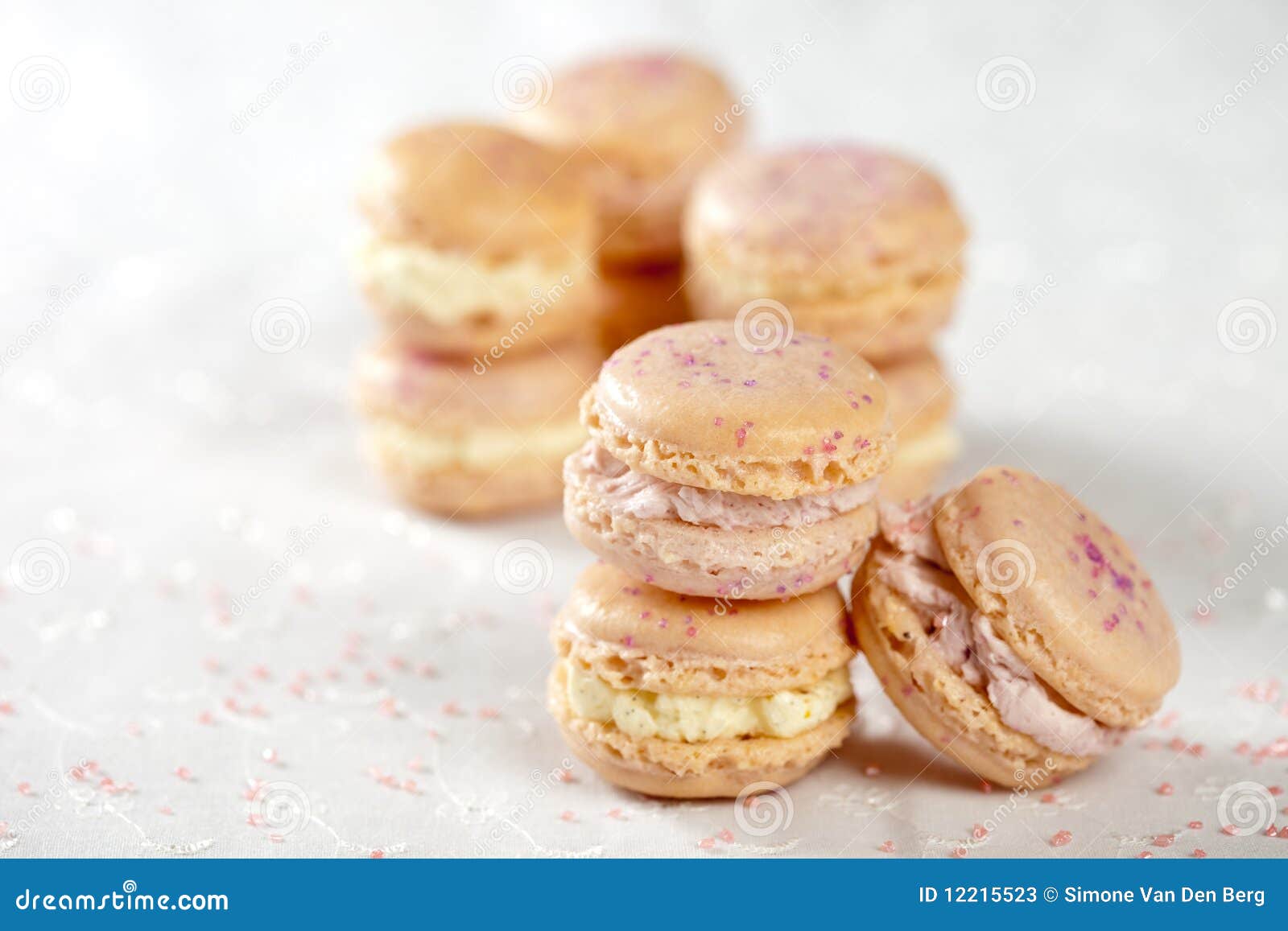 Delicious macarons stock image. Image of lavender, sugar - 12215523