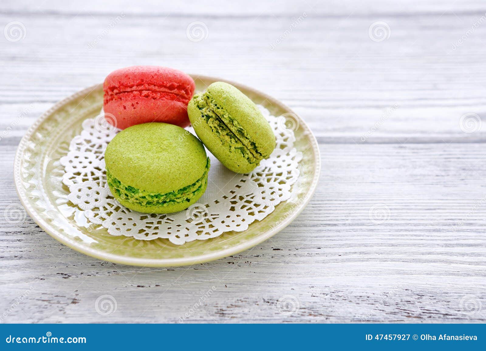 Delicious Macaroons on a Plate Stock Image - Image of sweet, gourmet ...