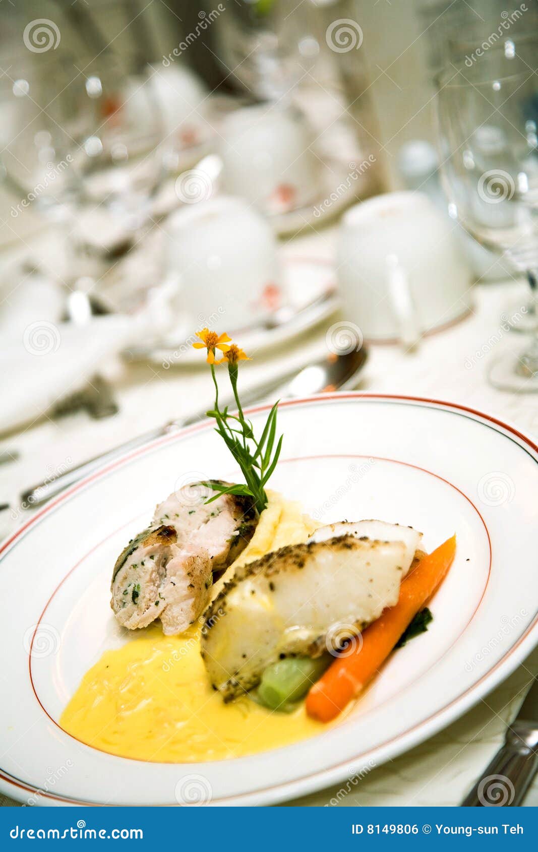 Delicious Main Course Gourmet Stock Photo - Image of restaurant ...