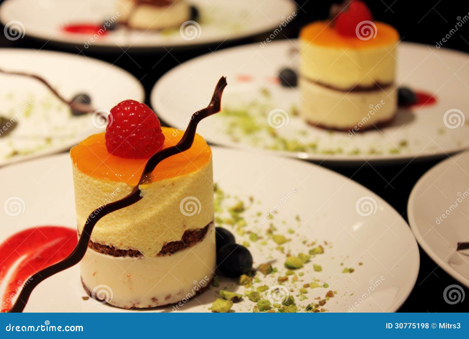 Delicious Mango Mousse Cake Stock Photo - Image of recipe, dessert ...