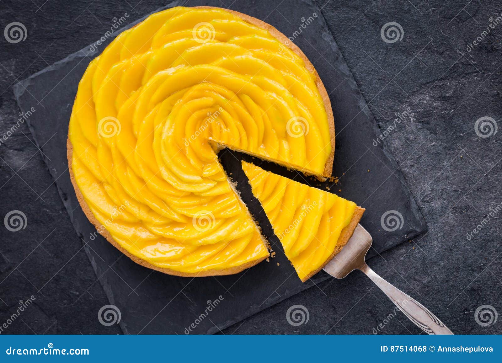 Delicious Mango Cake Royalty-Free Stock Photography | CartoonDealer.com ...