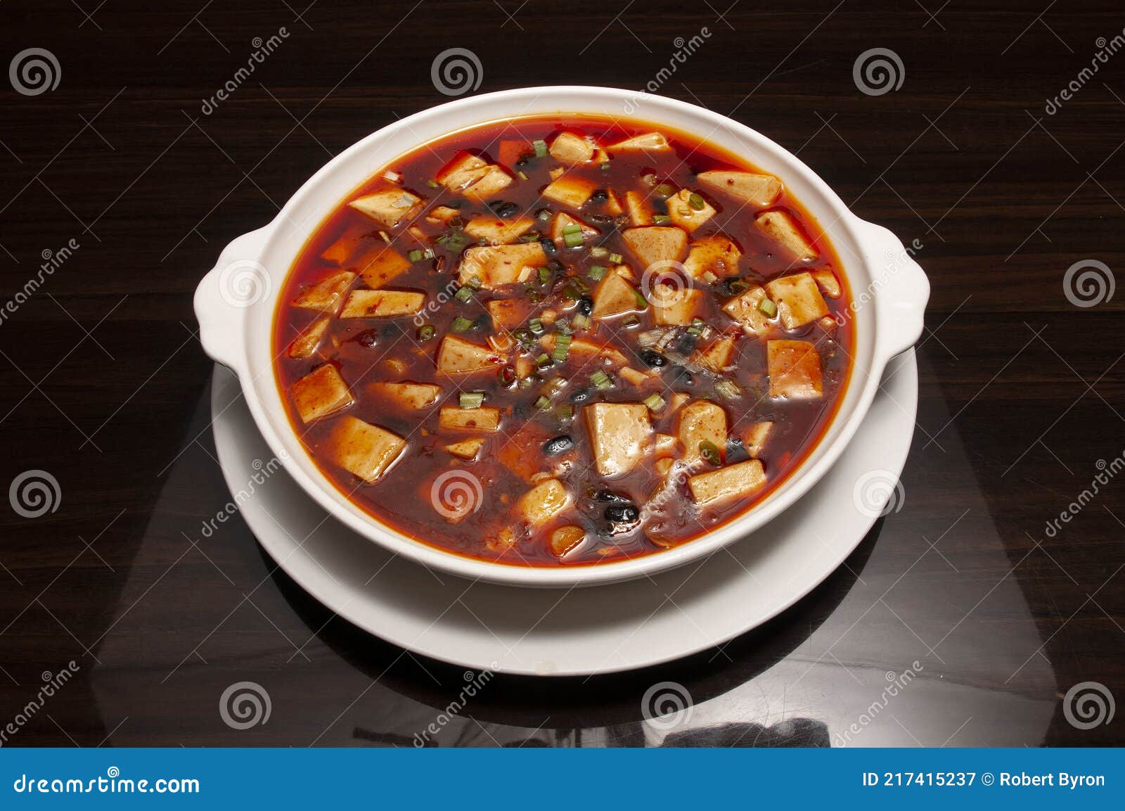 Delicious Mapo Tofu stock image. Image of traditional - 217415237