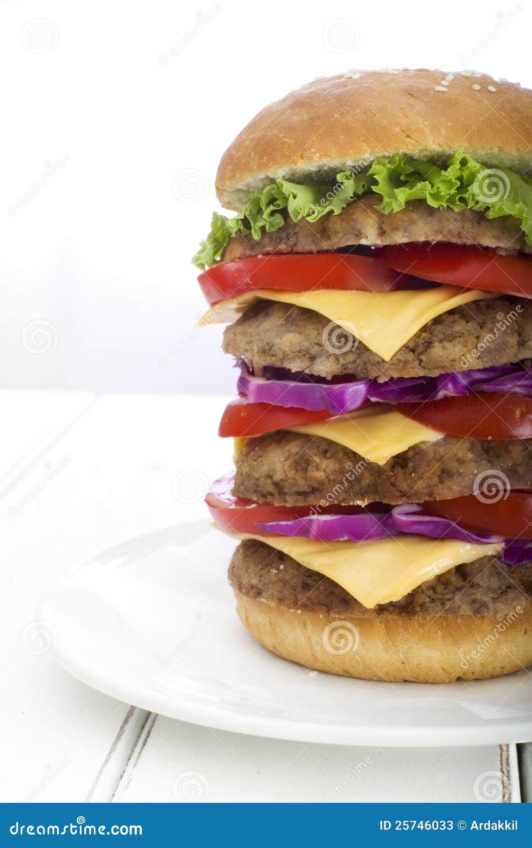 Delicious mega hamburger stock image. Image of seed, cuisine - 25746033