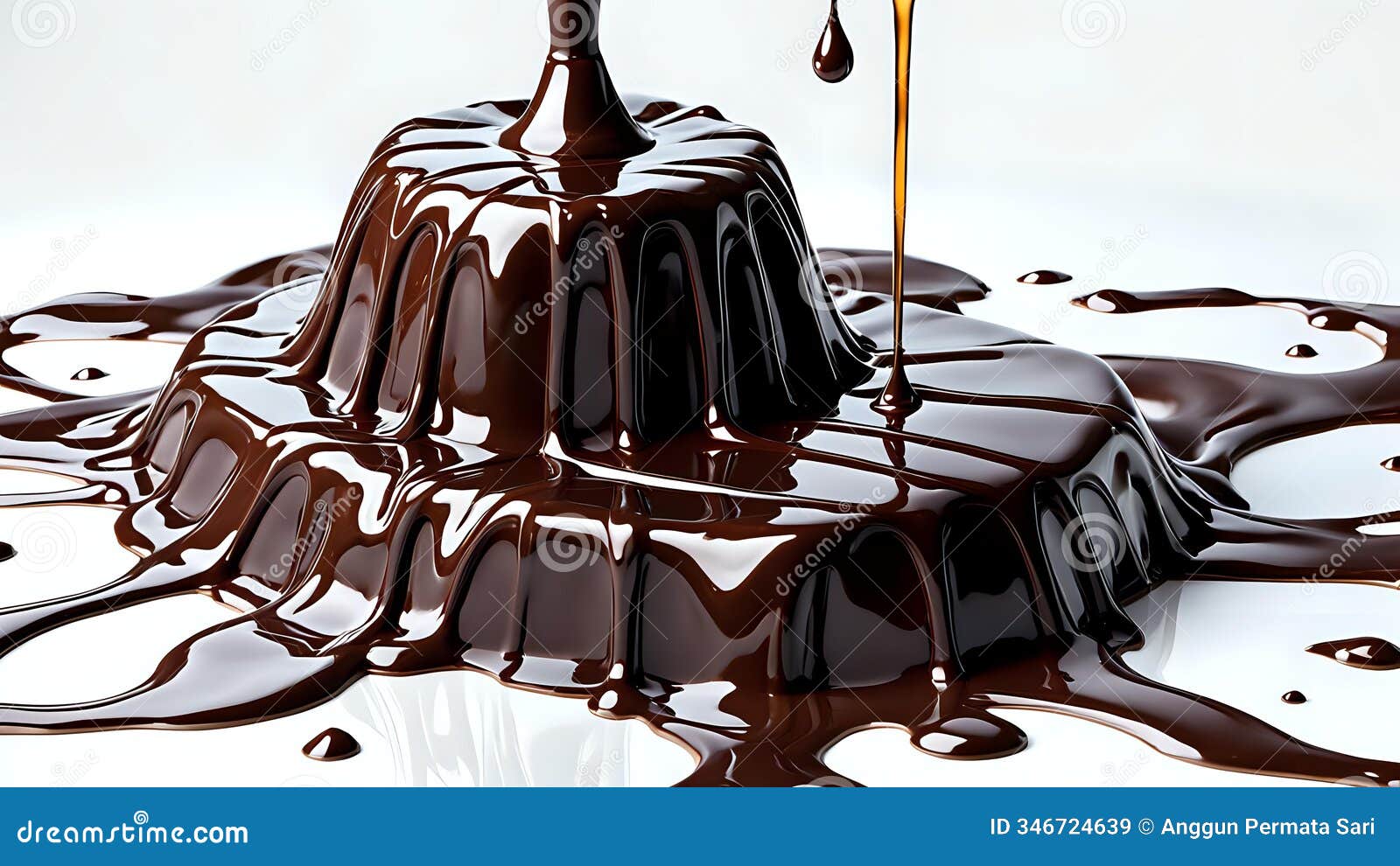 Delicious Melted Chocolate Dripping on a Cake with a Smooth Texture ...