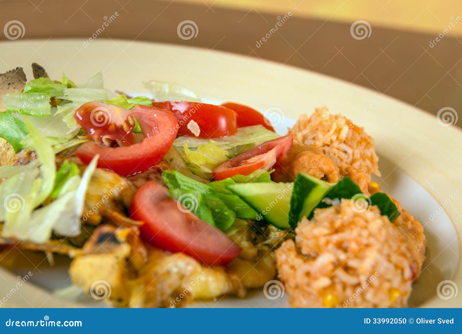 Delicious Mexican Food on a Plate Stock Photo - Image of snack, cuisine ...