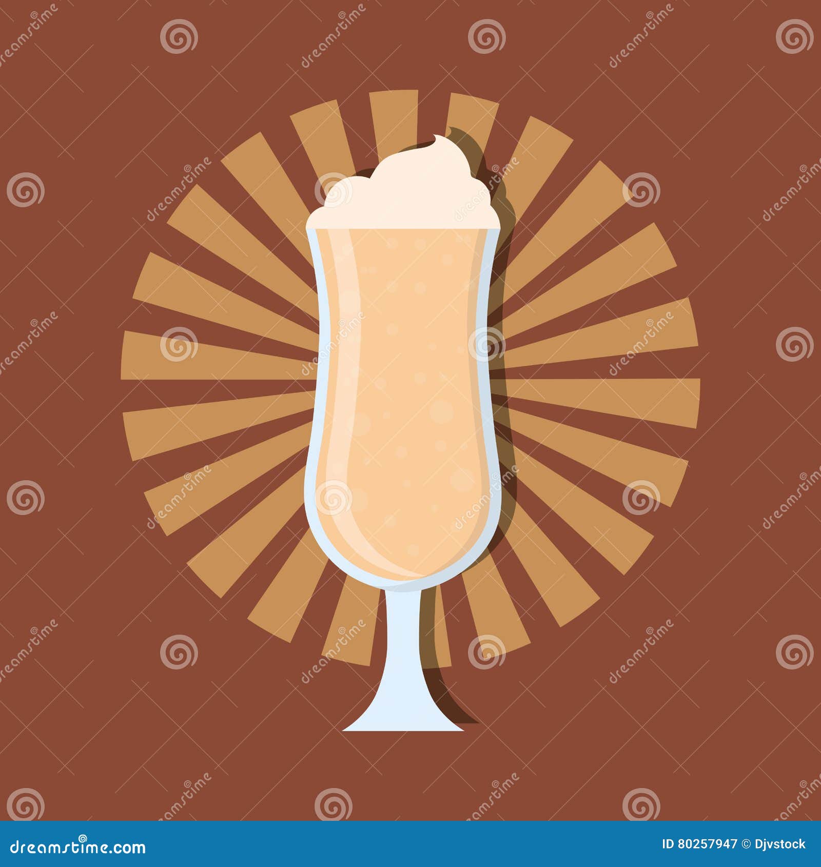 Delicious milkshake cup stock vector. Illustration of flaky - 80257947