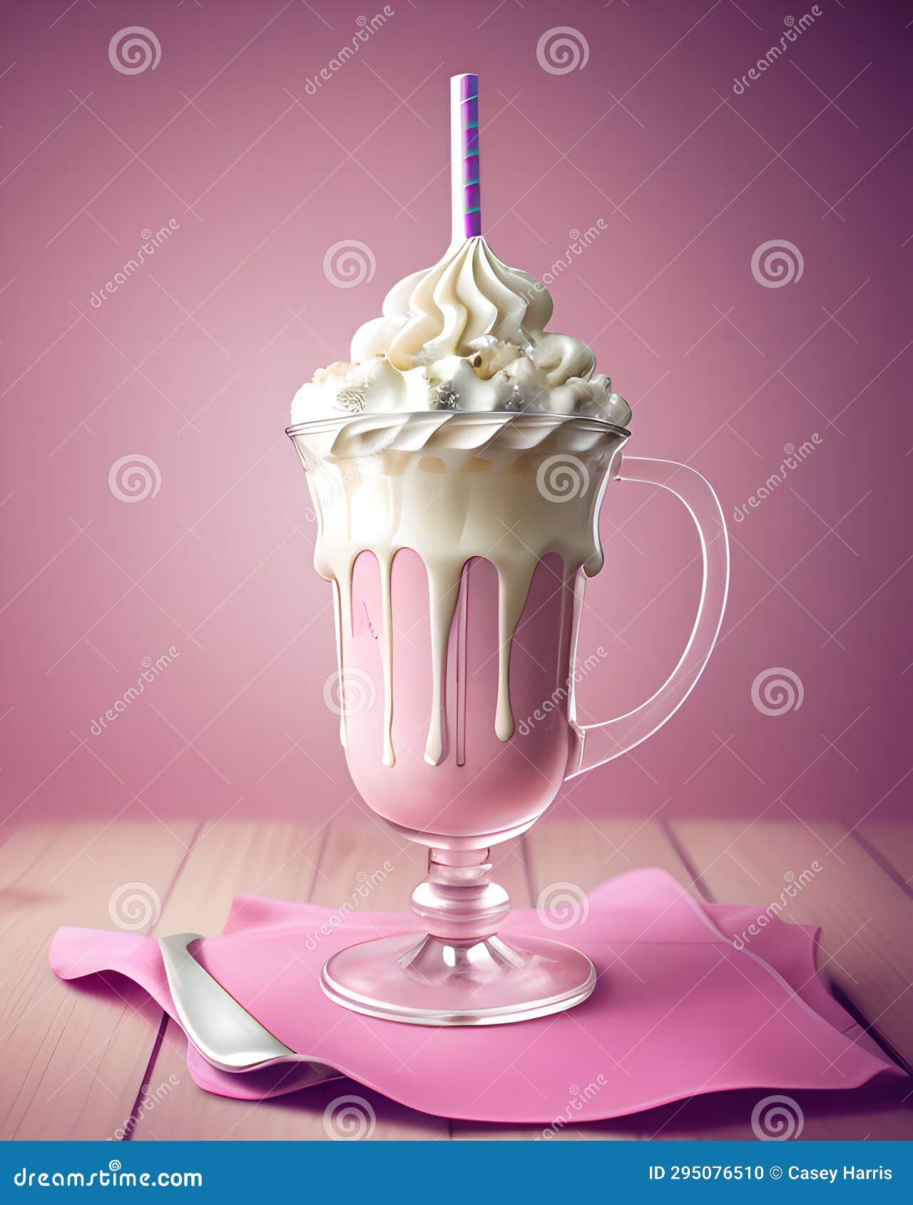 Delicious Milkshake stock illustration. Illustration of cake - 295076510