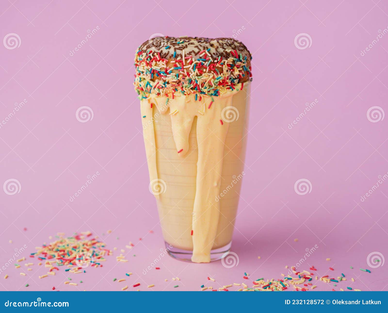 Delicious Milkshake with Sprinkles. High Quality Photo Stock Photo ...