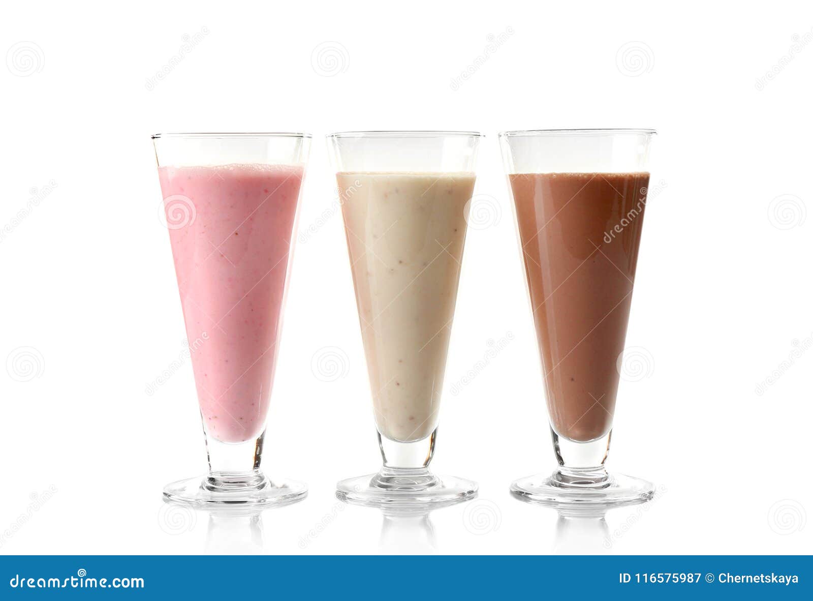 Delicious Milkshakes Isolated Stock Image - Image of shakes, delicious ...