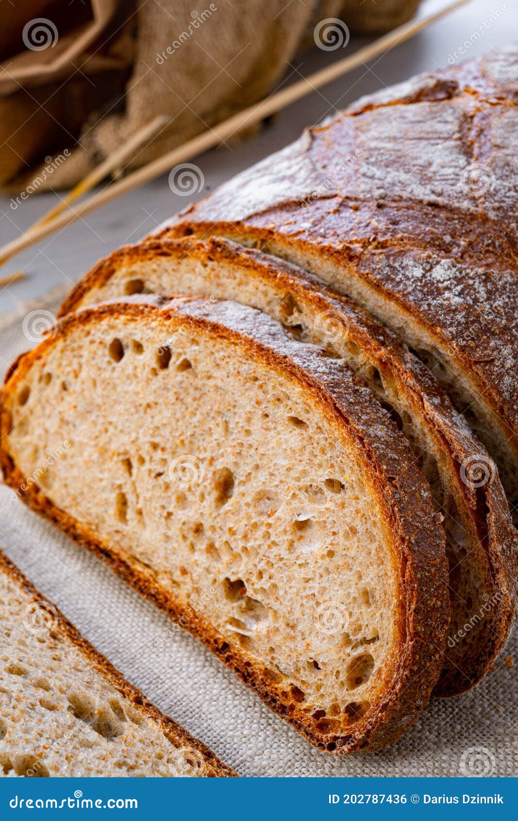 Delicious Mixed Rye Bread, Also Called Gray Bread Stock Photo - Image ...