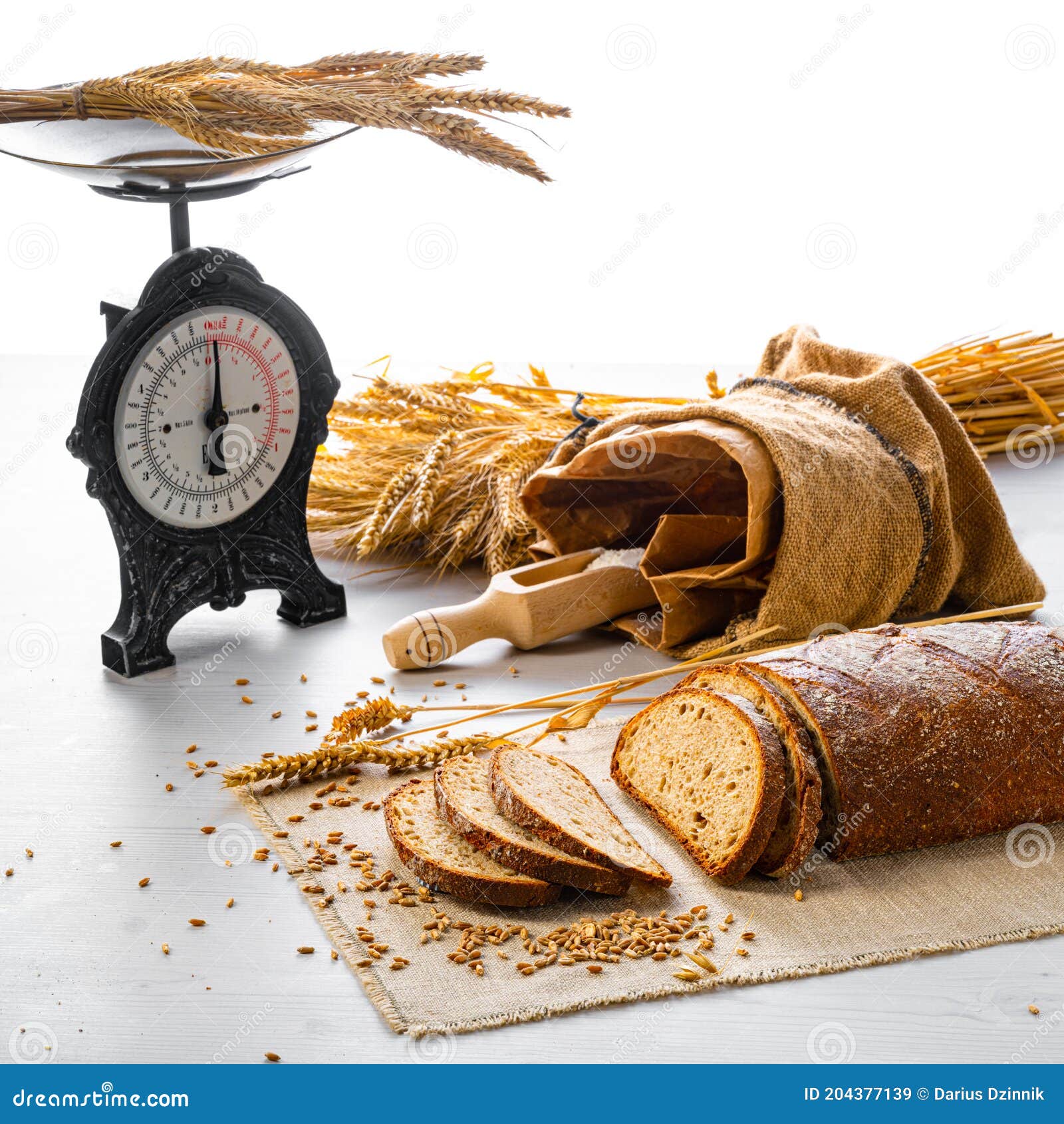 Delicious Mixed Rye Bread, Also Called Gray Bread Stock Image - Image ...