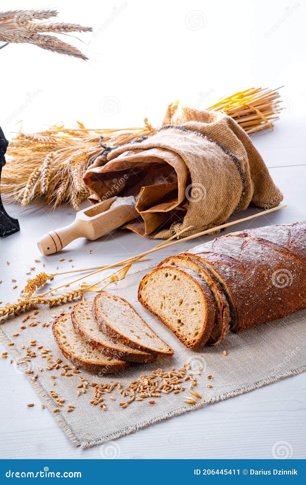 Delicious Mixed Rye Bread, Also Called Gray Bread Stock Image - Image ...