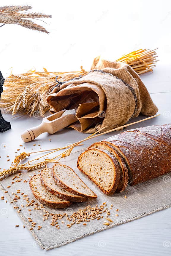 Delicious Mixed Rye Bread, Also Called Gray Bread Stock Image - Image ...