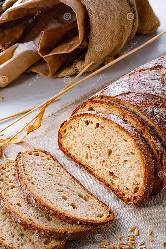 Delicious Mixed Rye Bread, Also Called Gray Bread Stock Image - Image ...