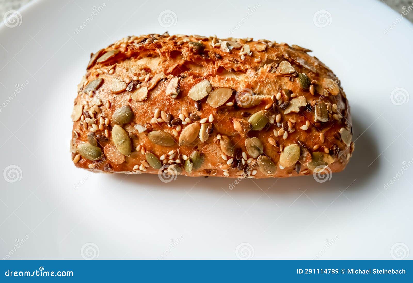 Close-up of a Freshly Baked Bread Stock Image - Image of roll, dairy ...