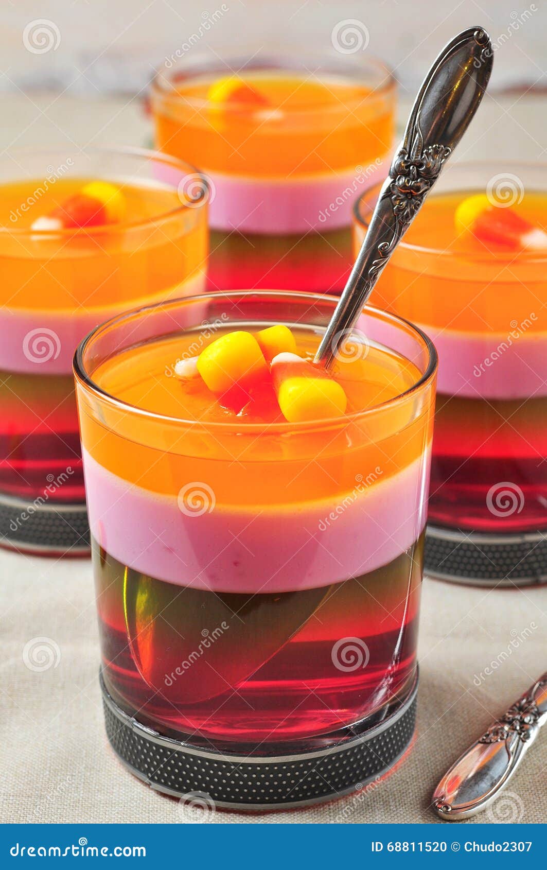 Delicious Multi-colored Fruit Marmalade. Unhealthy Bright Candies In ...