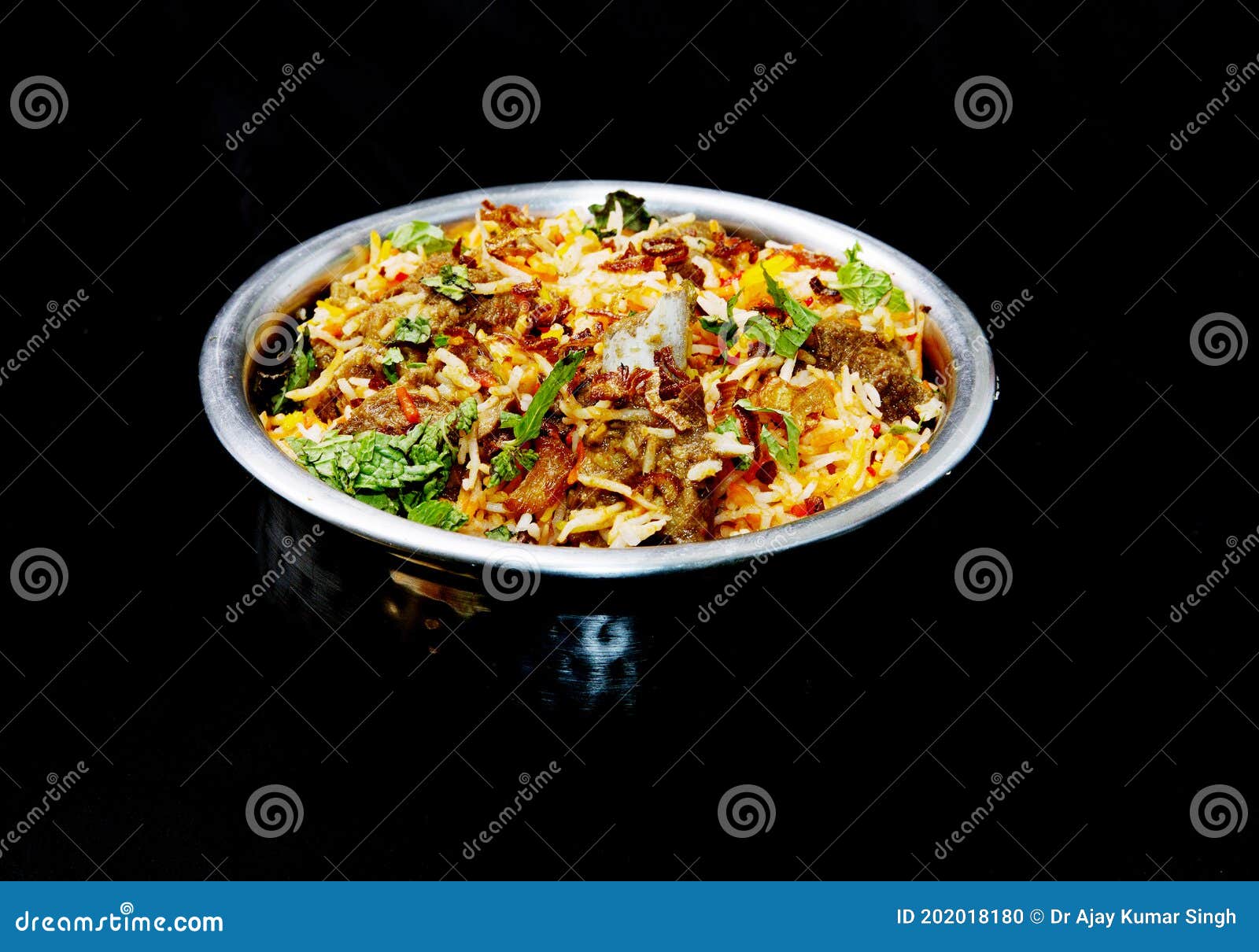 Delicious Mutton biryani stock photo. Image of fresh - 202018180