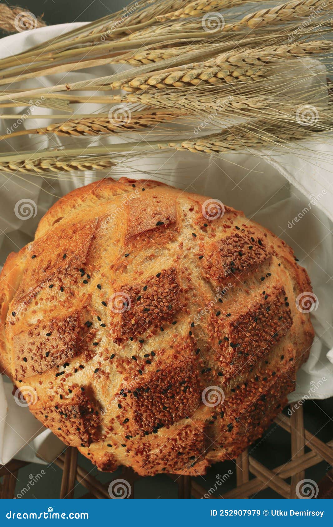 Delicious Natural Aesthetic Baked Bread Stock Image - Image of dough ...