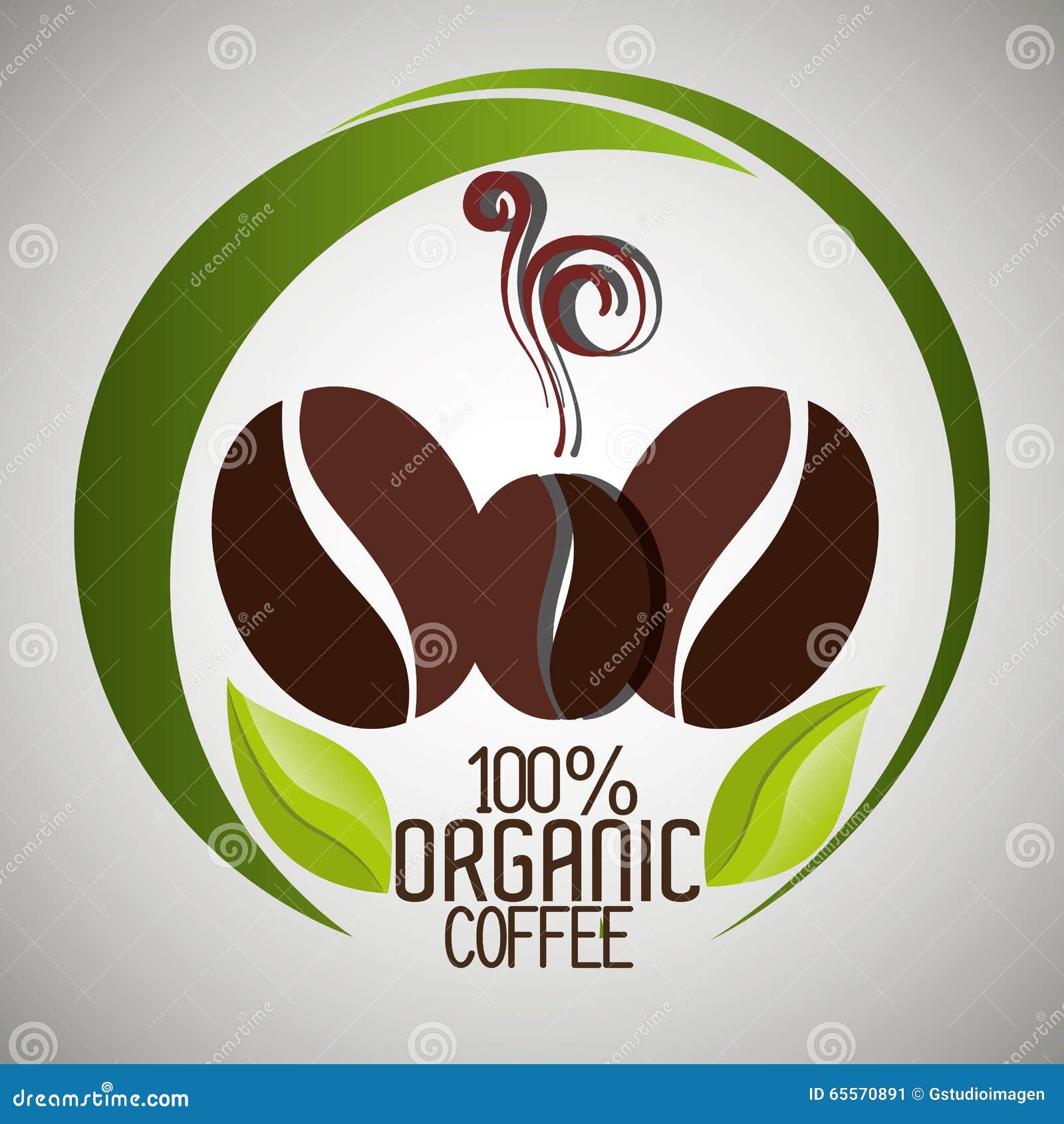 Delicious Natural and Organic Coffee Stock Vector - Illustration of ...