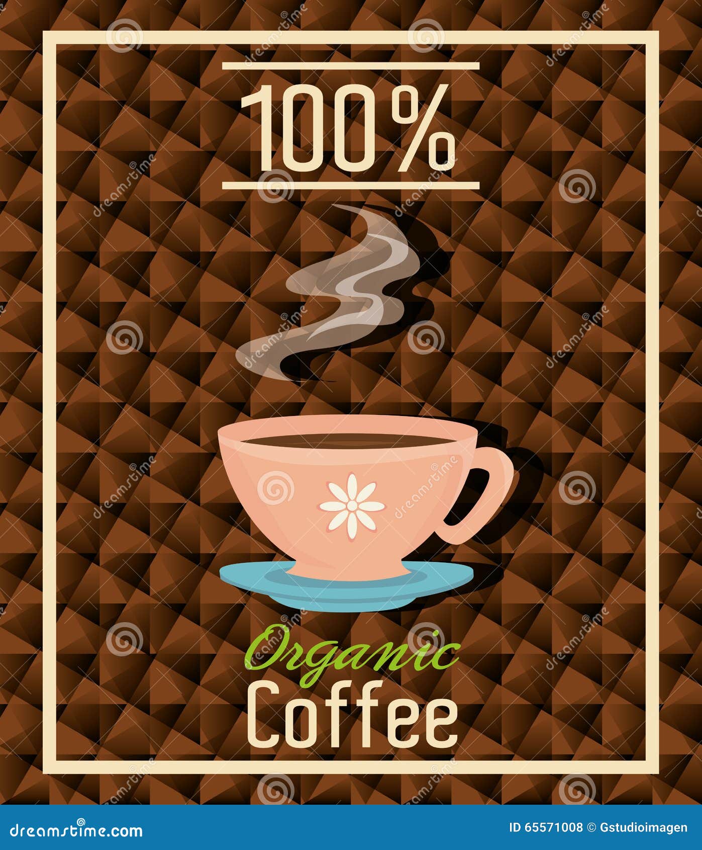 Delicious Natural and Organic Coffee Stock Vector - Illustration of ...