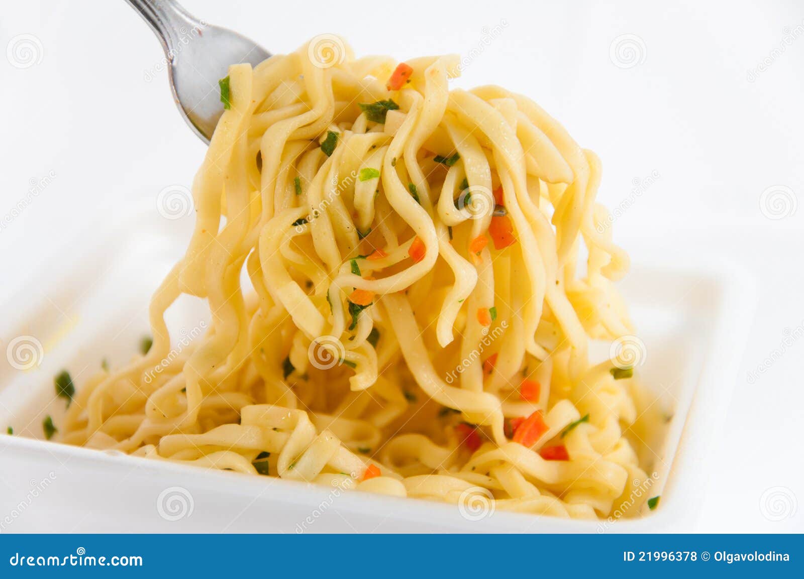 Delicious Noodle Cooking with Spices. Stock Photo - Image of ready ...