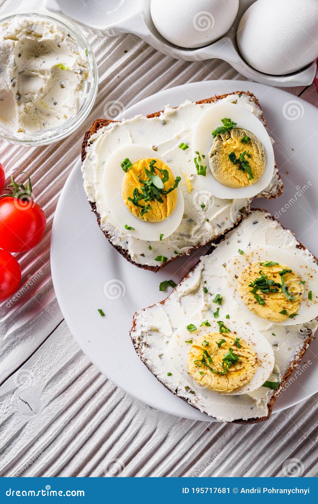 Delicious and Nutritious Cheese and Boiled Egg Sandwich Stock Image ...