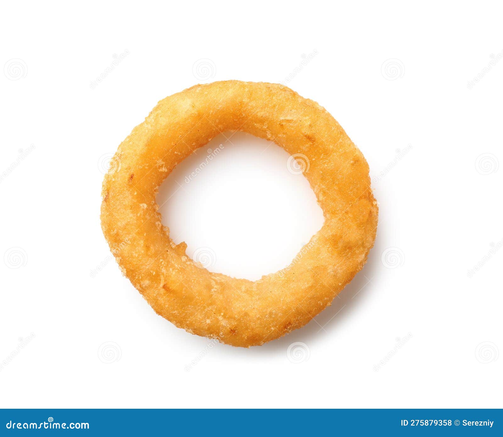 Tasty Onion Ring on White Background Stock Photo - Image of crumbed ...