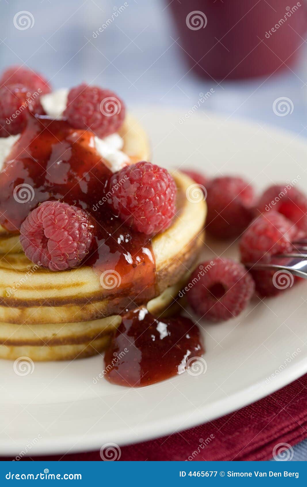 Delicious pancakes stock image. Image of fruit, cuisine - 4465677