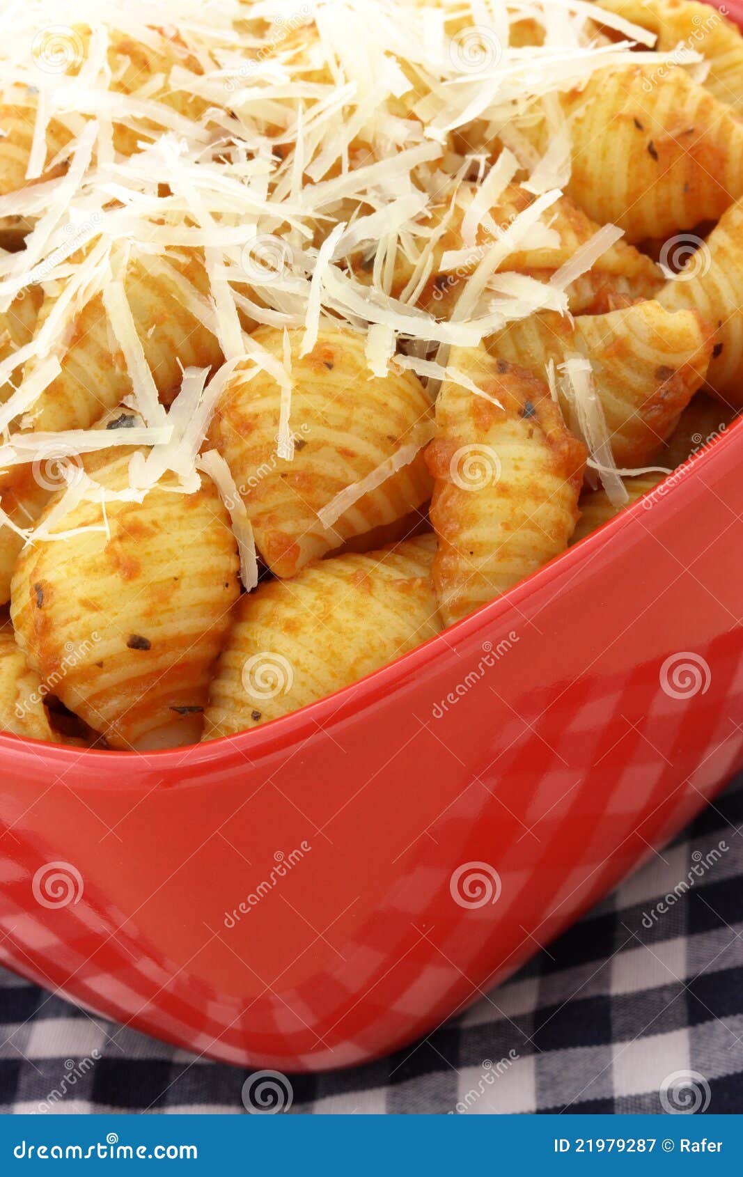 Delicious Pasta Shells with Fresh Marinara Sauce Stock Image - Image of ...