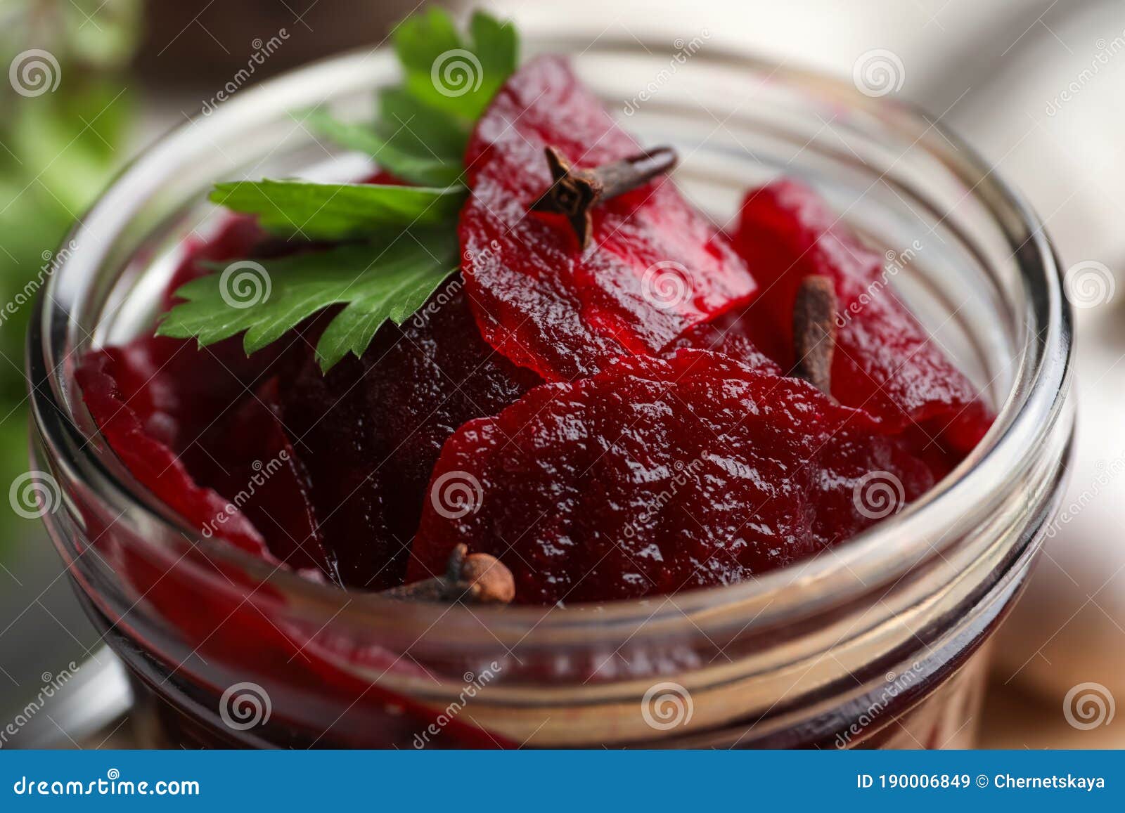 Delicious Pickled Beets in Jar, Closeup Stock Image - Image of homemade ...