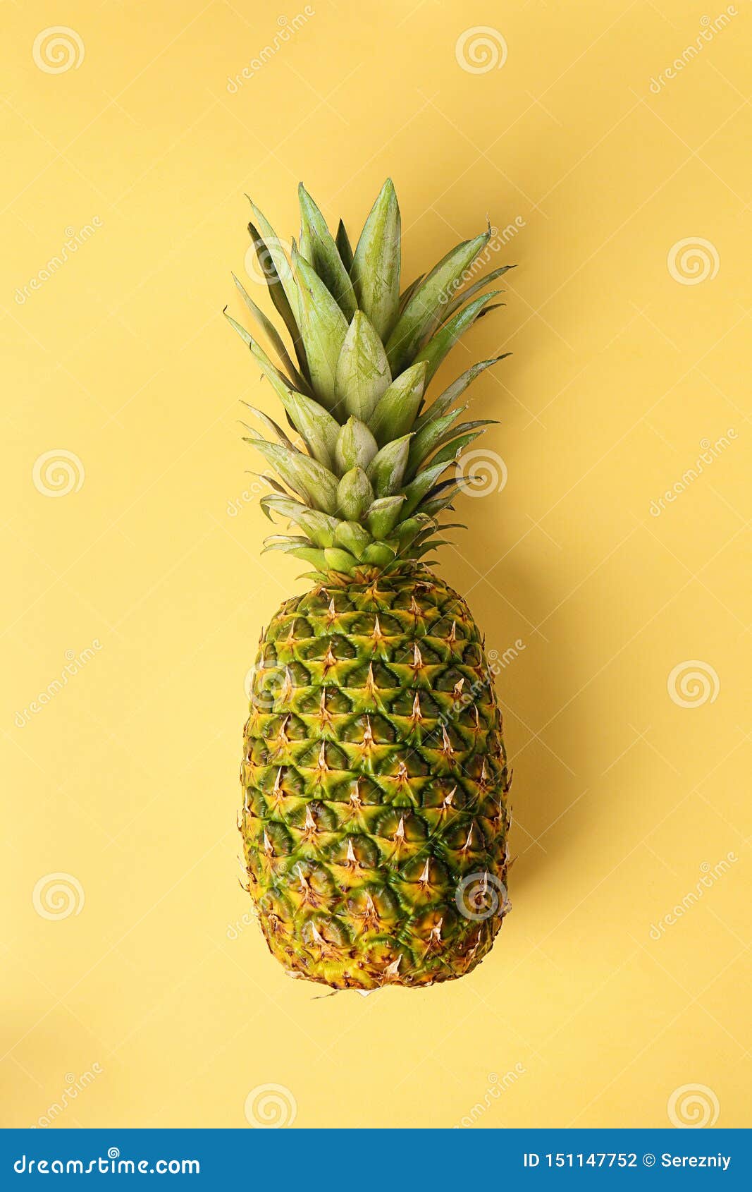 Delicious Pineapple on Color Background Stock Photo - Image of healthy ...