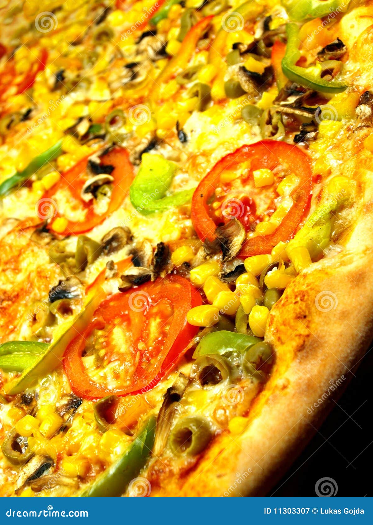 Delicious pizza stock image. Image of bacon, pineapple - 11303307