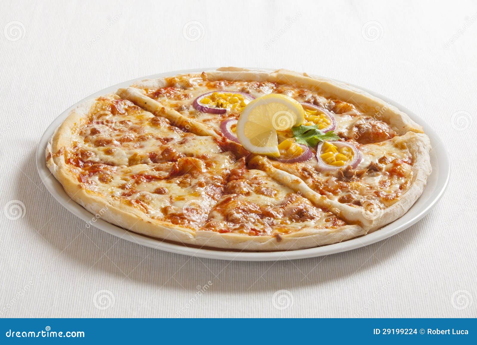 Delicious pizza stock photo. Image of home, lunch, isolated - 29199224