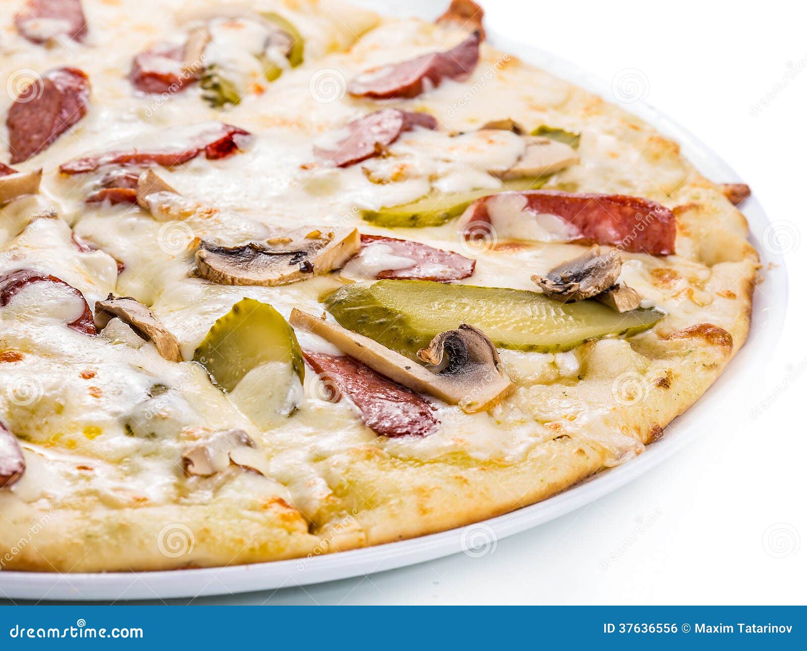 Delicious pizza stock photo. Image of dough, crust, delicious - 37636556