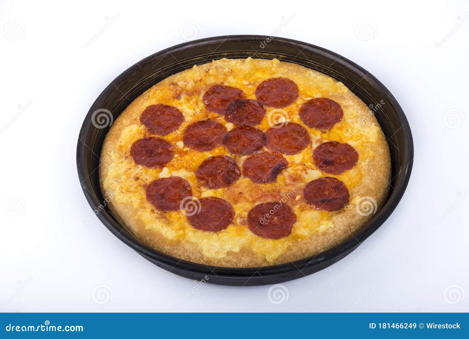 Delicious Pizza with Pepperoni Toppings Stock Image - Image of food ...