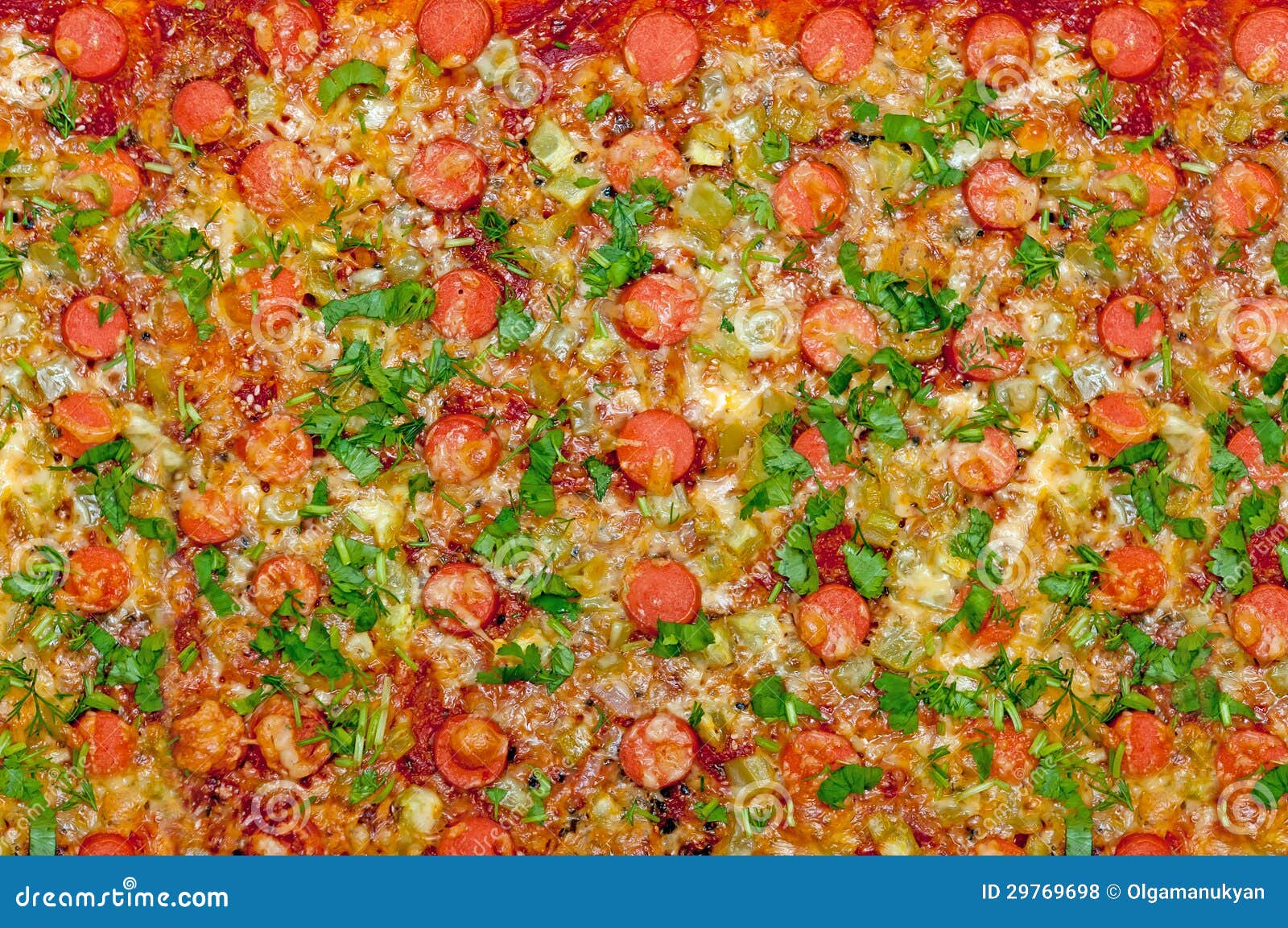 Cooked pizza texture stock photo. Image of fresh, ingredient - 29769698