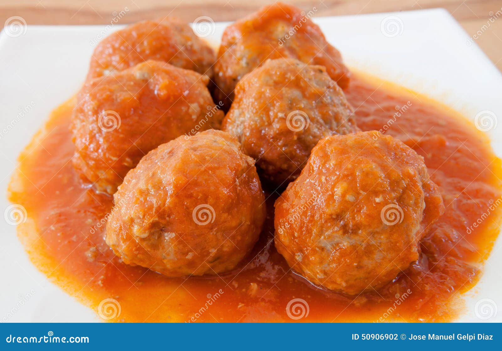 Delicious Plate of Meatballs Stock Photo - Image of meal, meatball ...
