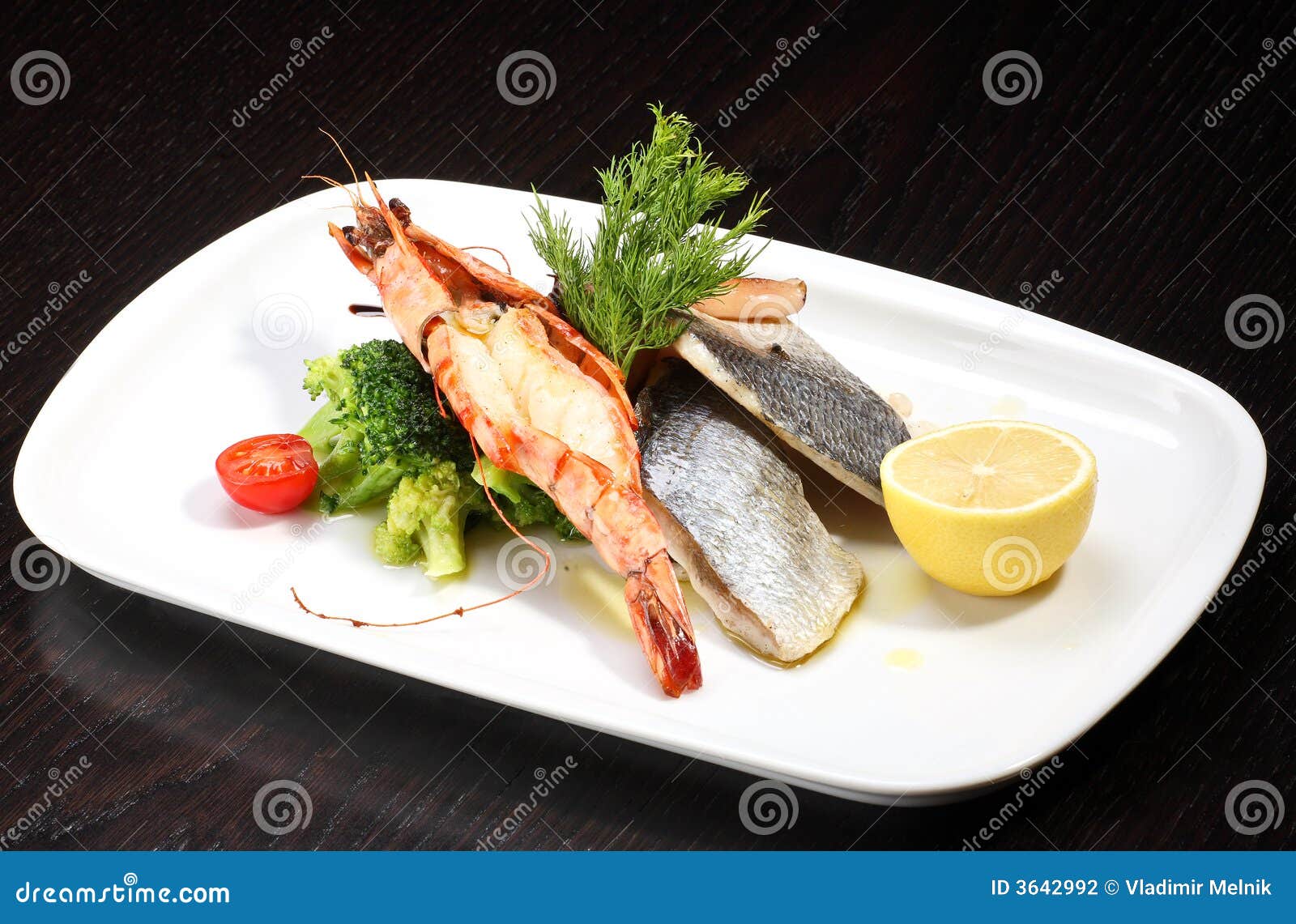 Delicious plate of prawns stock photo. Image of lunch - 3642992