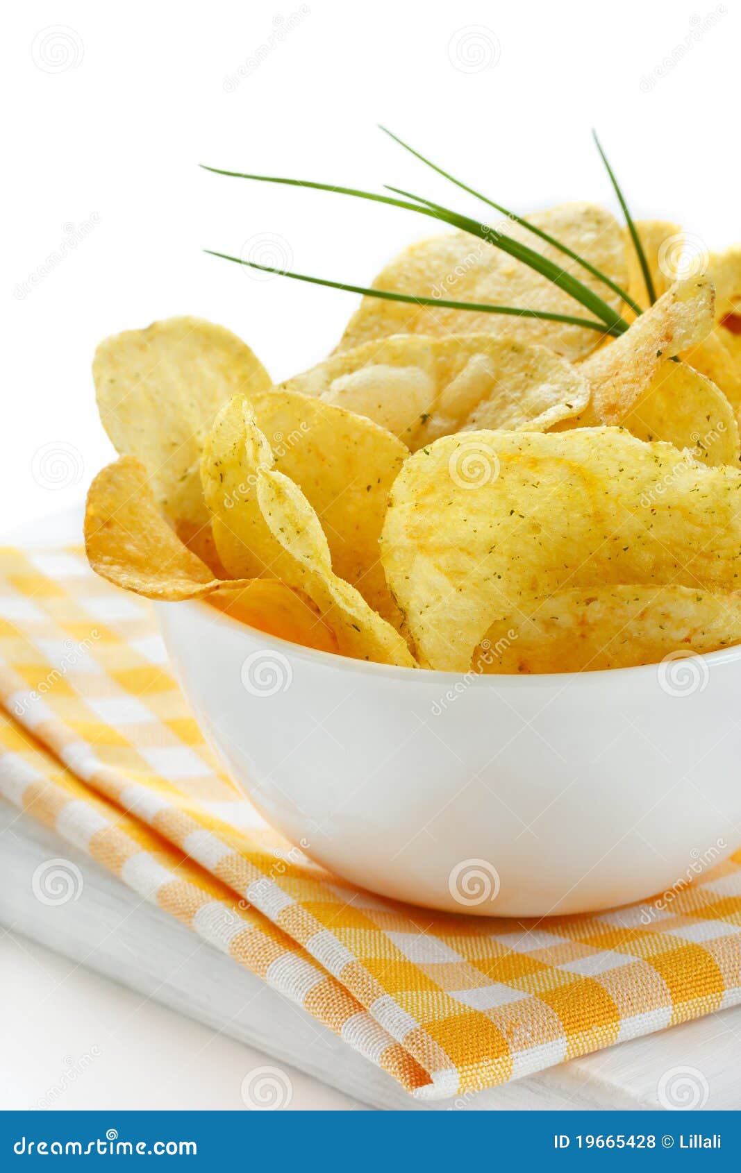 Delicious potato chips. stock photo. Image of fast, diet - 19665428