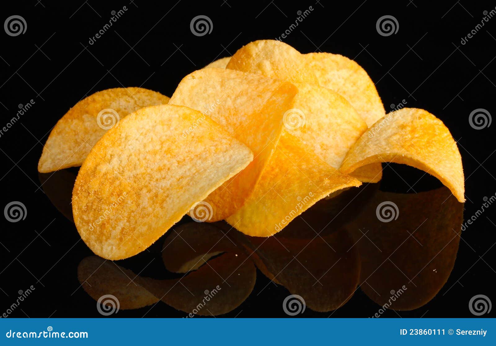 Delicious potato chips stock image. Image of nutrition - 23860111