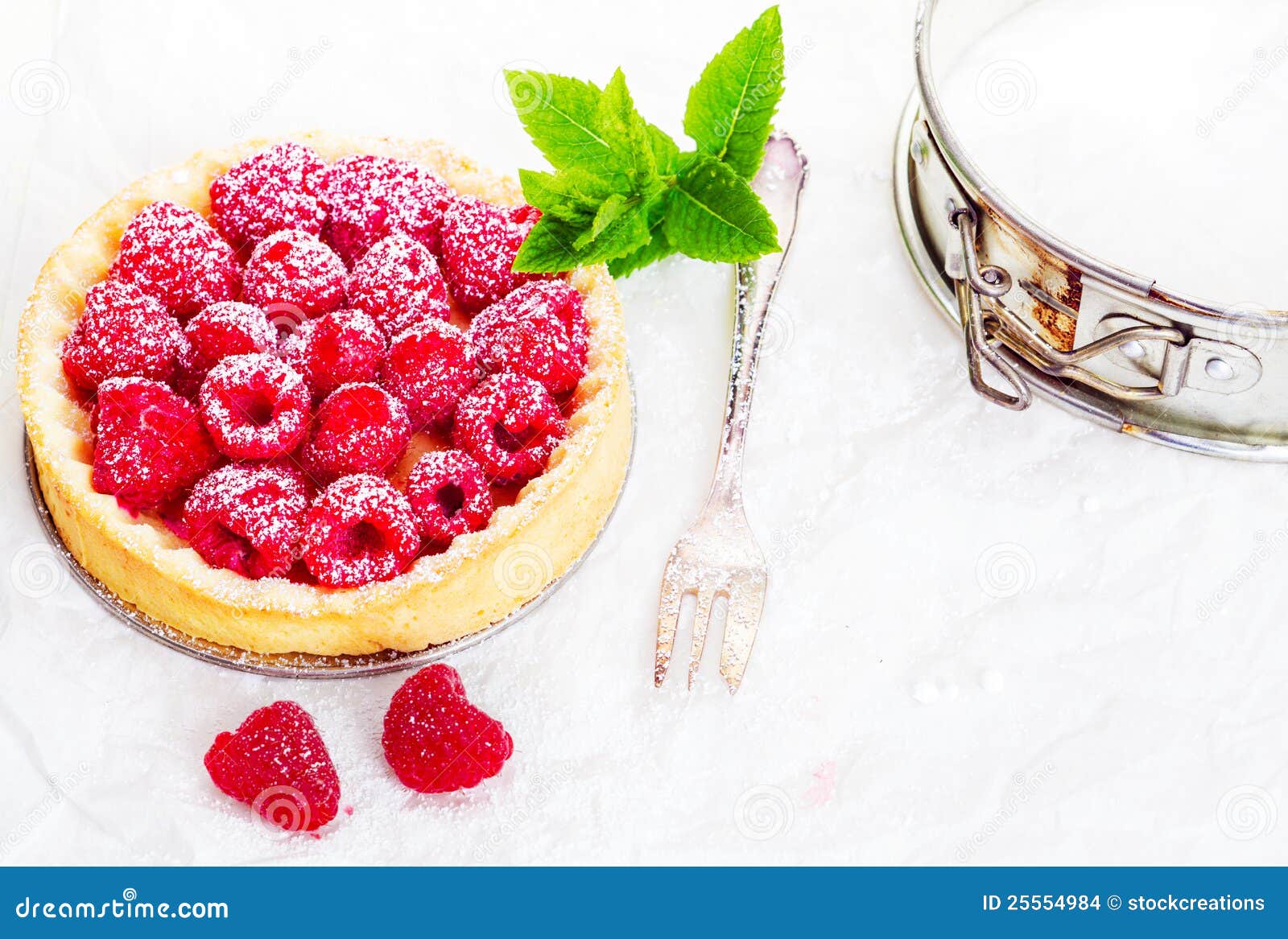 Delicious raspberry pie stock photo. Image of closeup - 25554984