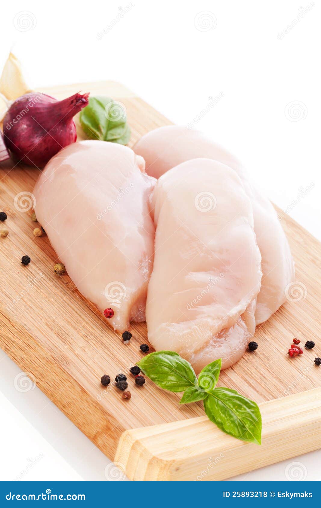 Delicious Raw Chicken Breast. Preparing Lunch. Stock Photo - Image of ...