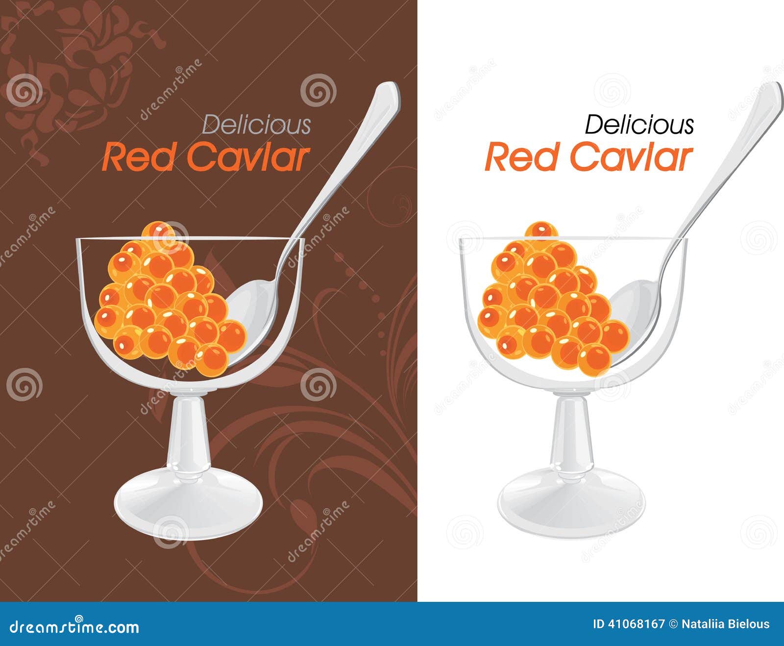 Delicious Red Caviar. Labels for Design Stock Vector - Illustration of ...