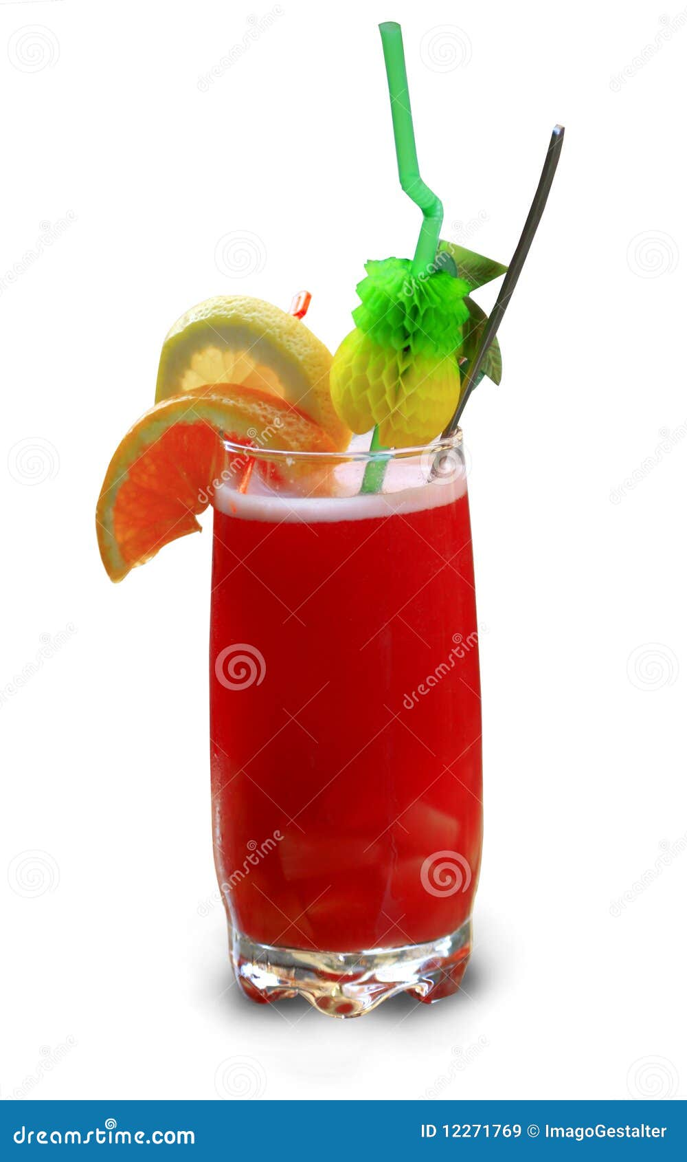Delicious and Refreshing Exotic Cocktail. Stock Image - Image of fruit ...
