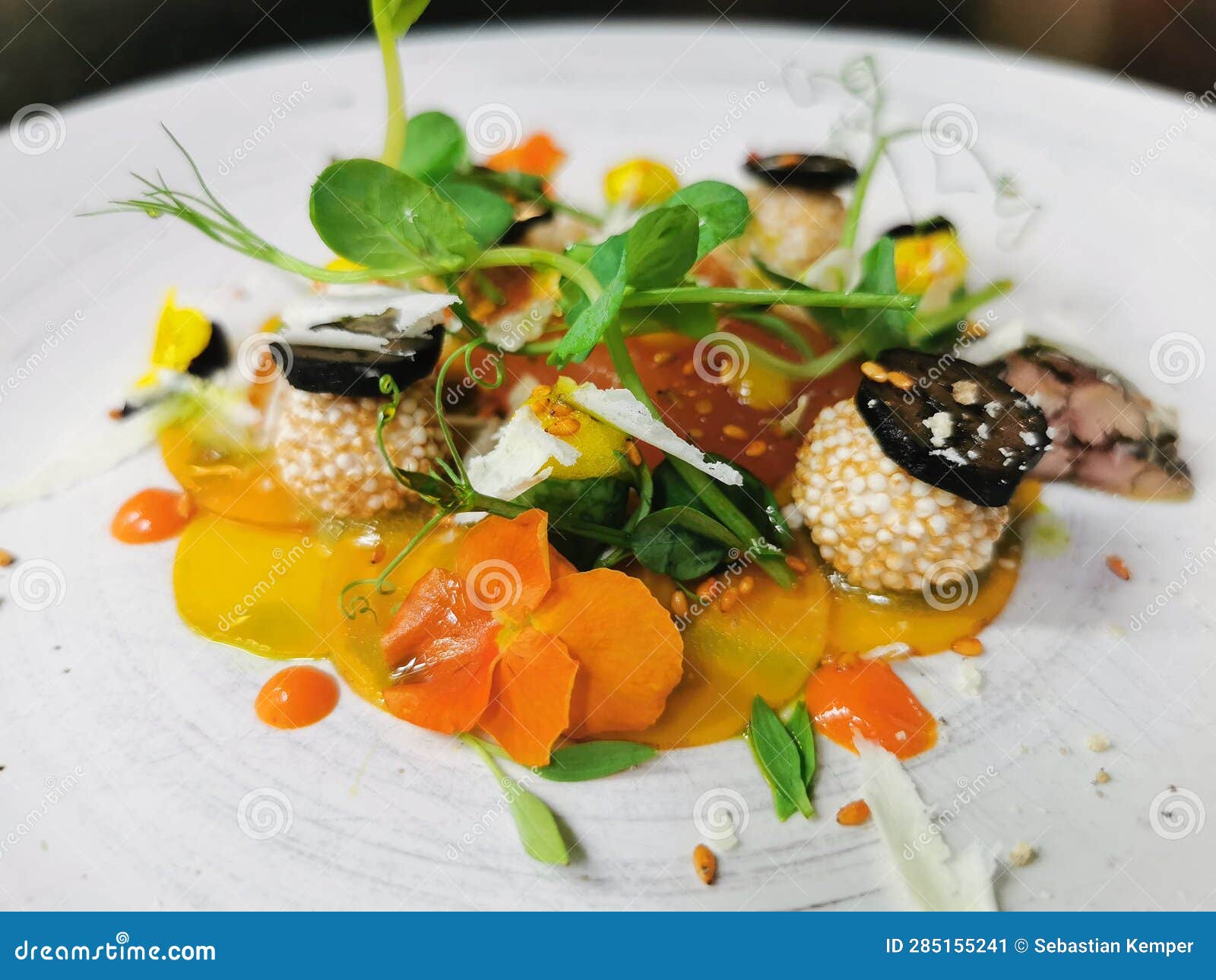 Delicious Restaurant Food Chef Michelin Star Stock Image - Image of ...