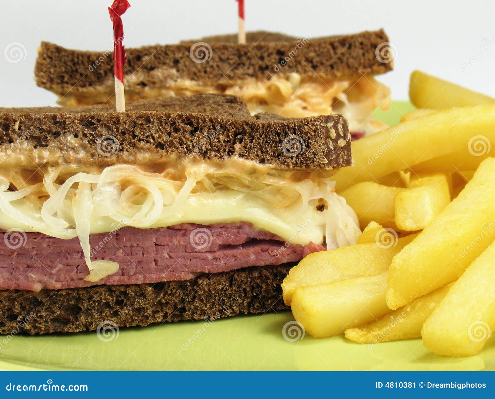 Delicious Reuben Sandwich stock image. Image of irish - 4810381