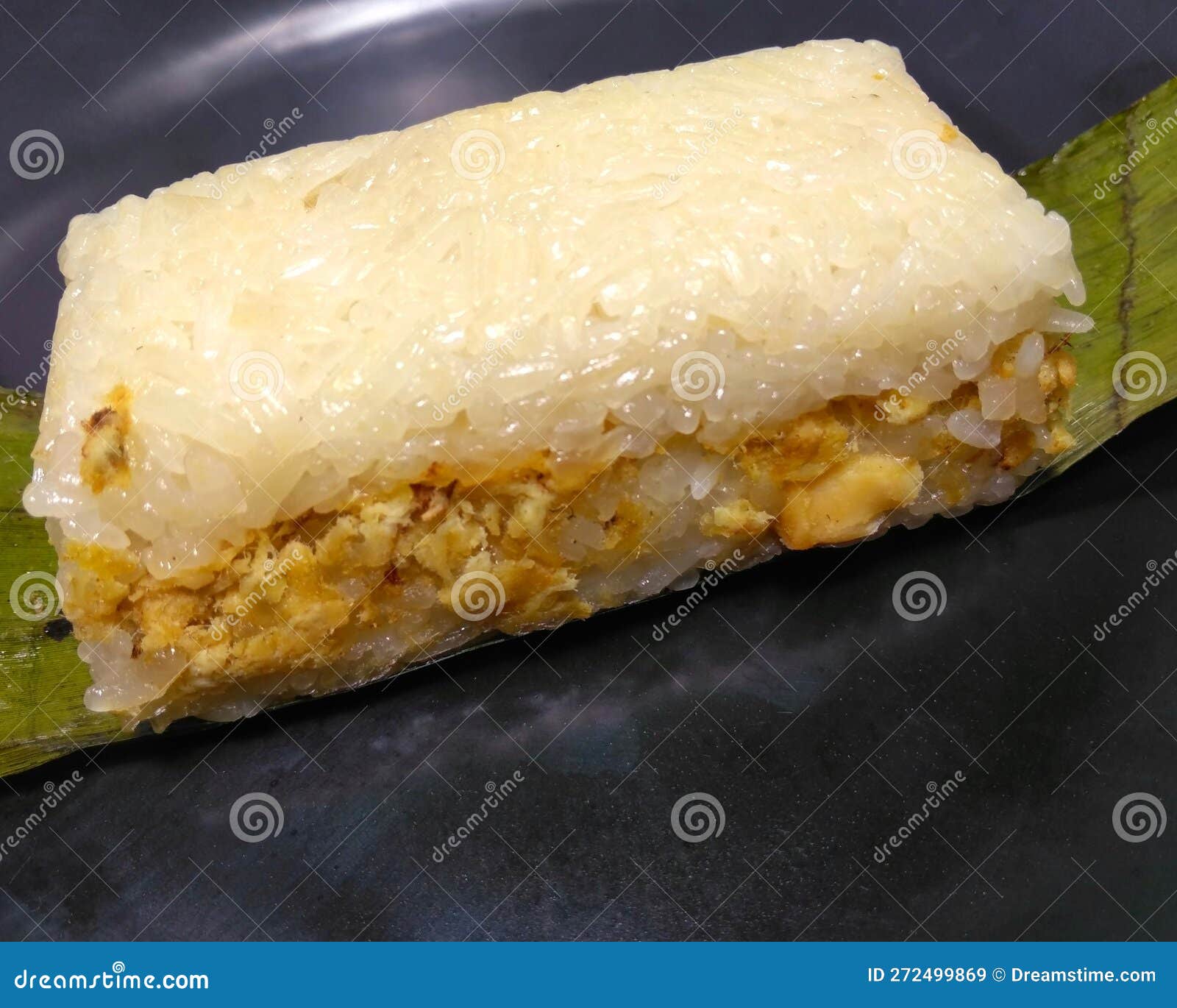 Delicious Rice Cake on Plate Stock Image - Image of breakfast, snack ...