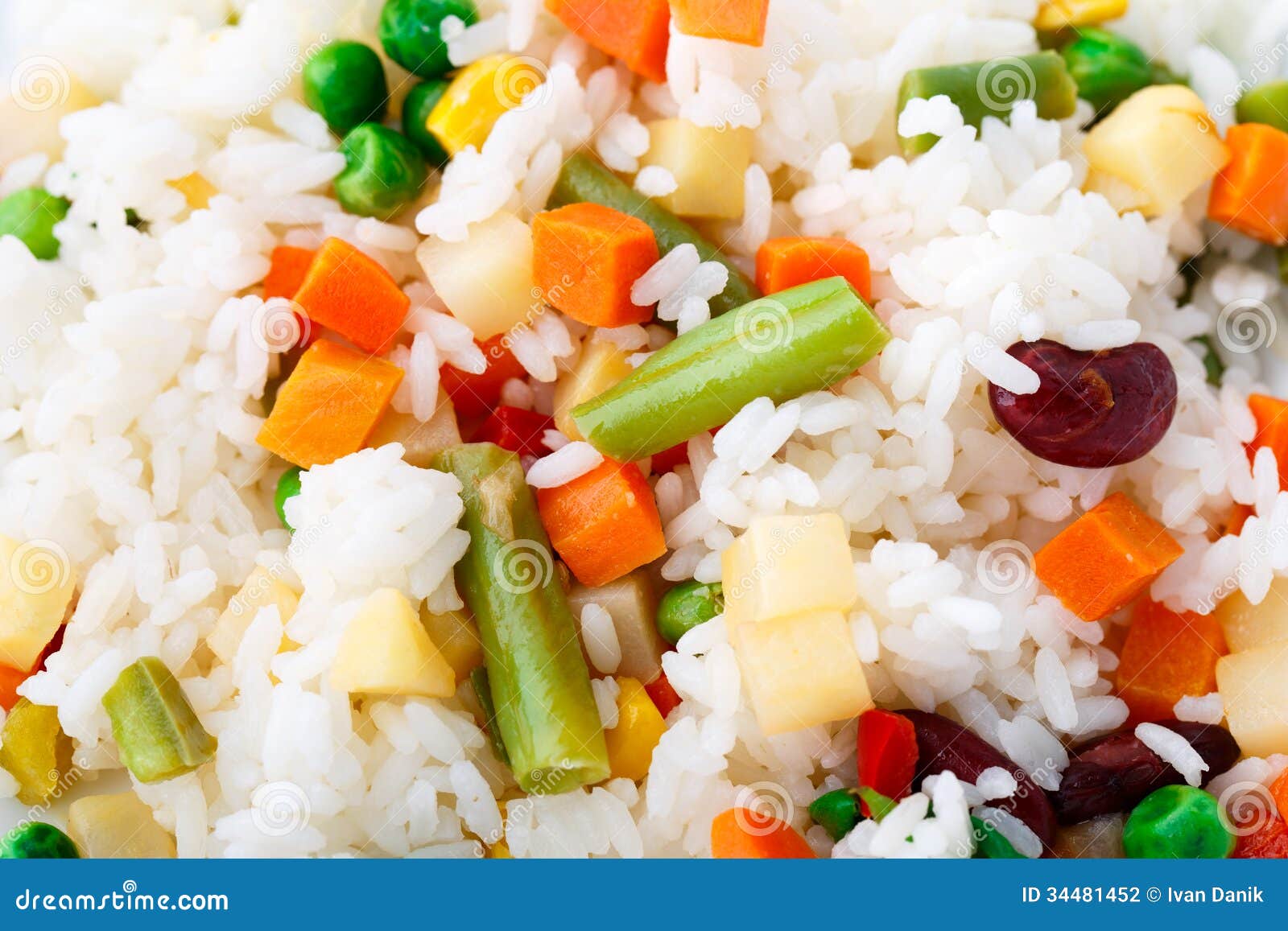 Delicious Rice with Vegetables Stock Photo - Image of grain, italian ...