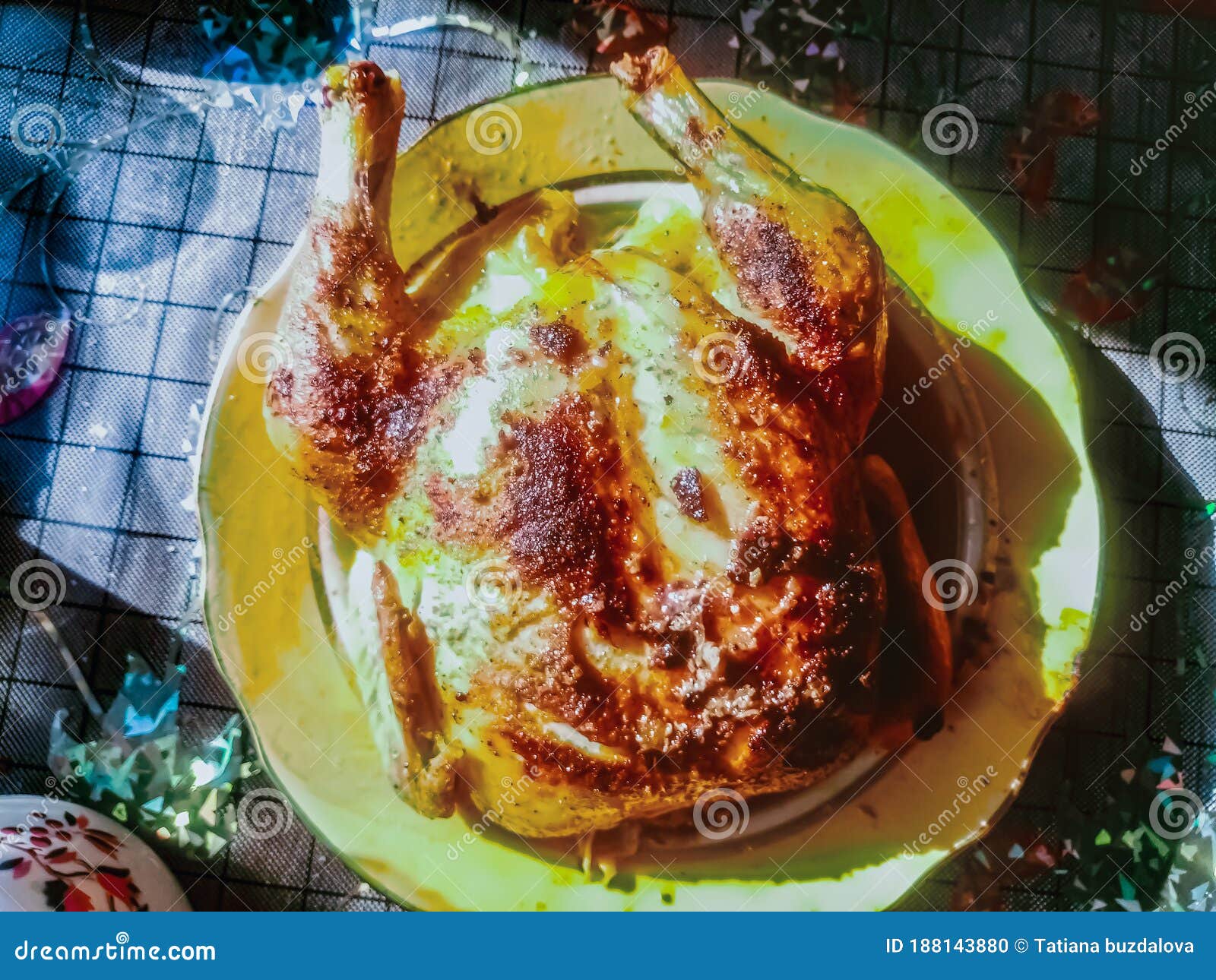 Delicious, Rich Chicken Straight from the Oven Stock Photo - Image of ...